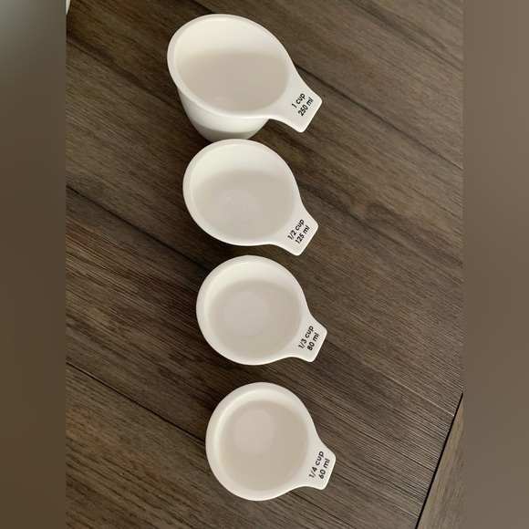 Circa White | Kitchen | Circa White Ceramic Stackable Measuring Cups ...
